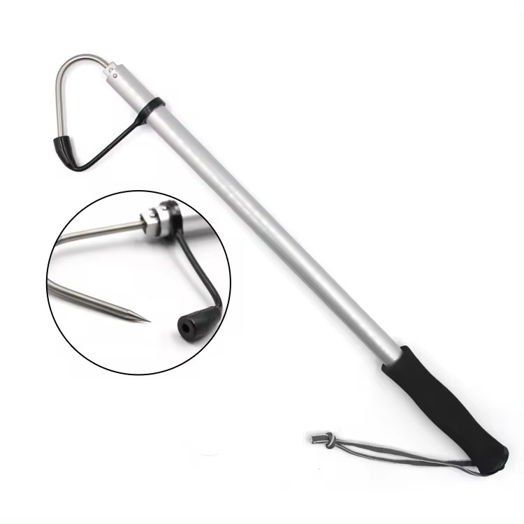 120cm Extendable Aluminum Fishing Gaff | Stainless Steel Hook – Fish ...