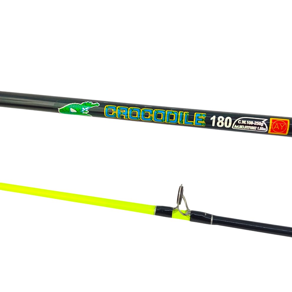 Crocodile 6ft -7ft Fiber glass light weight fishing Rod – Fish With ...