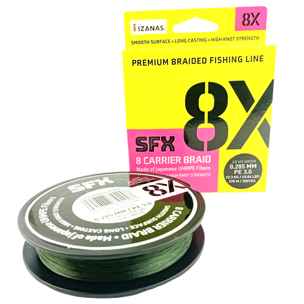 SFX 8X Carrier Premium Braided Fishing Line – Fish With Hanish Tackles