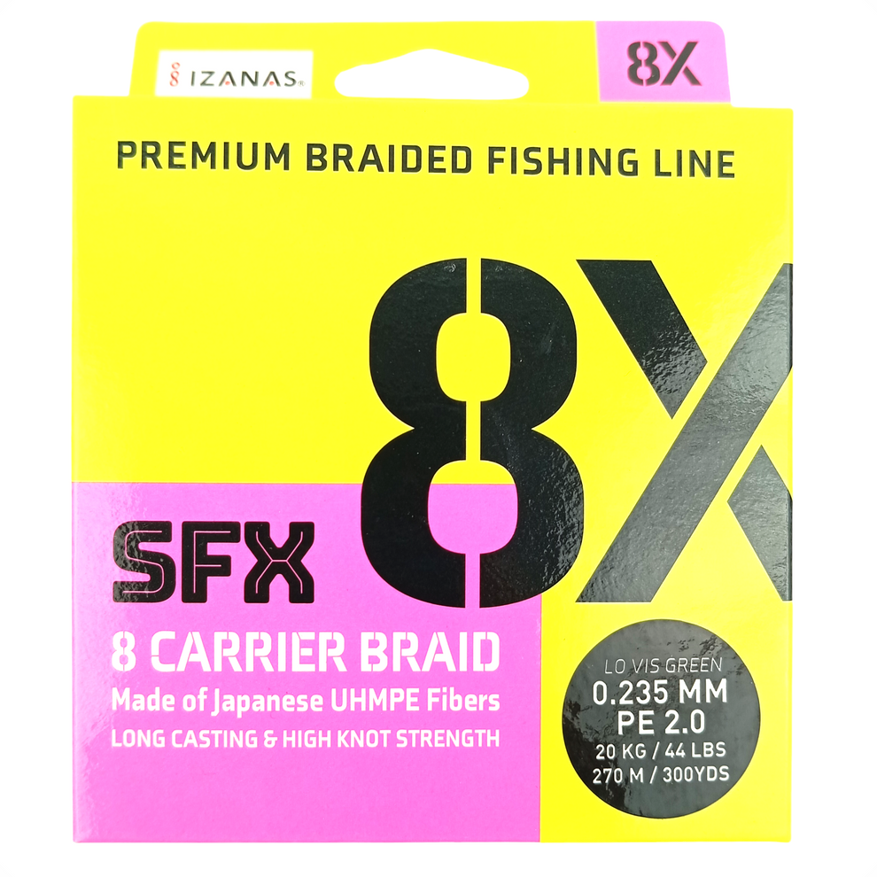 SFX 8X Carrier Premium Braided Fishing Line – Fish With Hanish Tackles