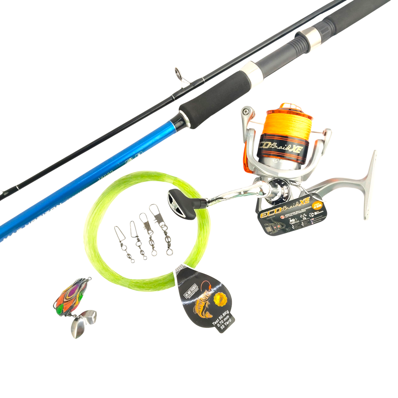 Strong and premium Beginner Budget Friendly Fresh Water Fishing Combo ...